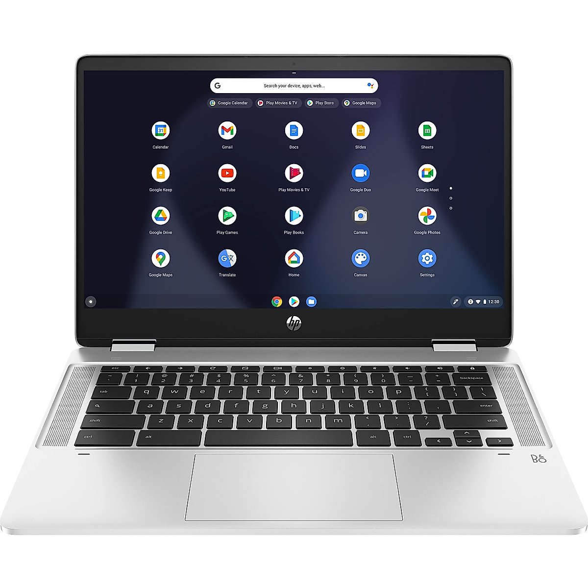 HP 2022 Newest X360 2-in-1 Chromebook 14" HD Touchscreen, Intel Celeron N4500(Up to 2.8GHz), 4GB DDR4 RAM, 32GB eMMC, WiFi, Bluetooth, Webcam, USB Type-C, Chrome OS, Silver