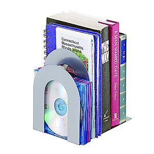 STEELMASTER Deluxe Bookend Sorter, Curved, 8.06 x 7 x 5 Inches, Silver (241873R50)