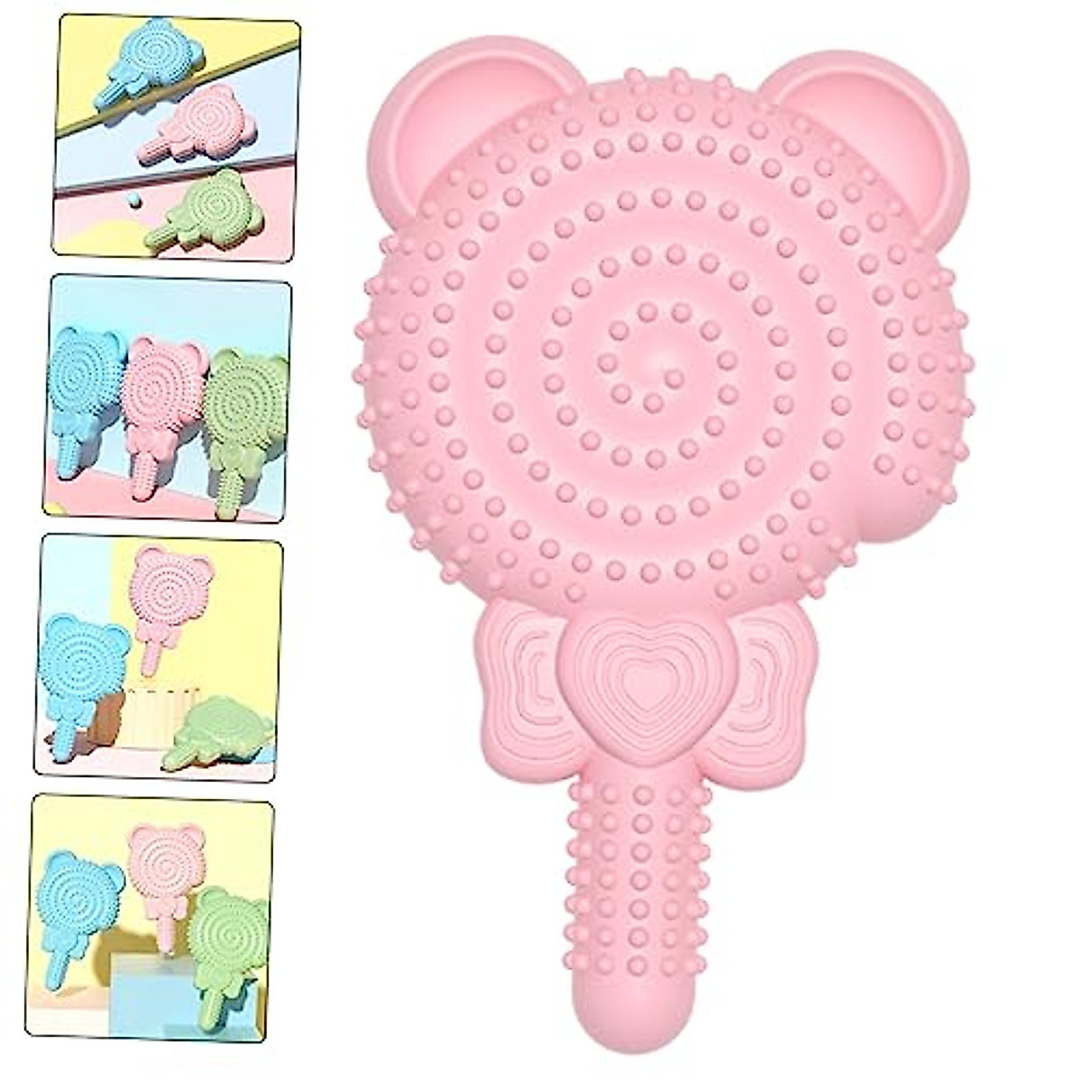 balacoo 3pcs Dog Toy Dog Bite Toys Dental Dog Chew Toys Dog Teething Toys Household Puppy Toy Portable Molar Toy Dog Teeth Cleaning Toy Compact Chewing Toy Dogman Toys The Dog TPR Lollipop