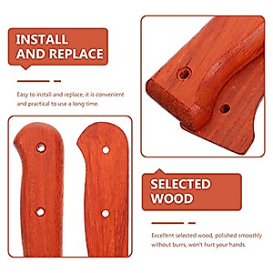 UPKOCH Kitchen Cutter Accessory 1 Set Knife Handle Japanese Kitchen Knife Repair Handle for Knife Natural Wood Handle Replacement (Brown) Cutter Replacement