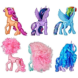 My Little Pony Dolls Rainbow Celebration, 6 Pony Figure Set, 5.5-Inch Dolls, Toys for 3 Year Old Girls and Boys, Unicorn Toys (Amazon Exclusive)