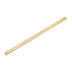 uxcell Straight Ruler 600mm 24 Inch Metric Measuring Tool Bamboo