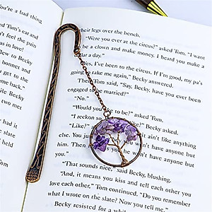 Bookmarks Vintage Style Metal Bookmark Page Marks for Woman Men Students Teen, 2PCS