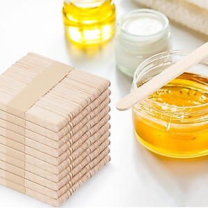 VEIDIA 2000 Pcs 4.5' Wooden Craft Sticks, Ice Cream Sticks,Natural Wood Popsicle Stick for Waxing, DIY Wood Crafts, Hair Removal and Waxing Supplies, Paint Stirrer, Art Projects and Ice Pop Sticks