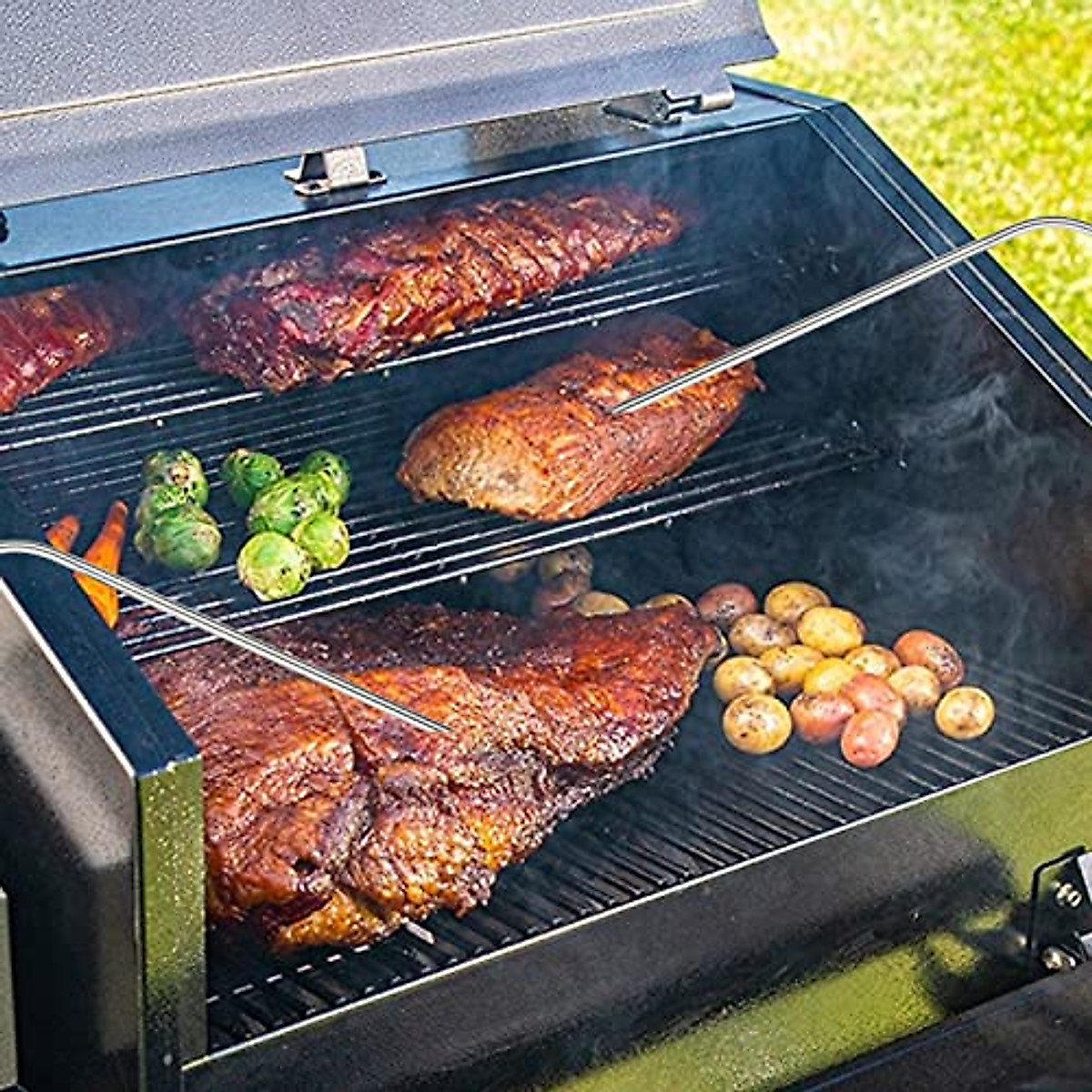 Replacement Meat Probe for Pit boss Pellet Grill and Pellet Smoker, 3.5mm Plug 2 Pack Meat Probes with Grills Clip Accessories (Upgraded Version)