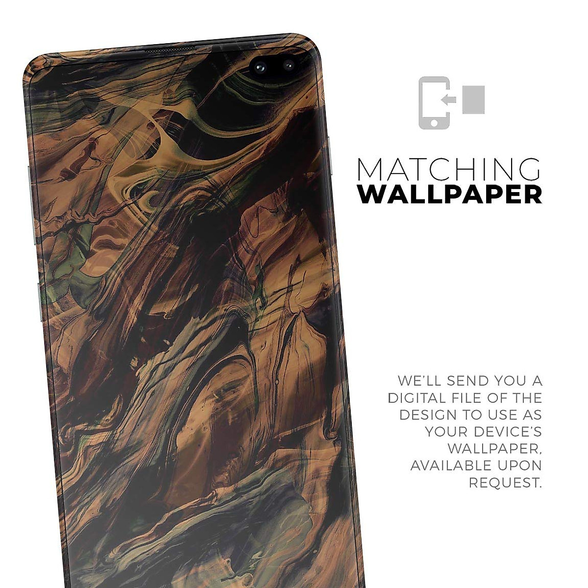 DesignSkinz Liquid Abstract Paint Remix V50 Protective Vinyl Decal Wrap Skin Cover Compatible with The Samsung Galaxy S20 (Screen Trim & Back Glass Skin)