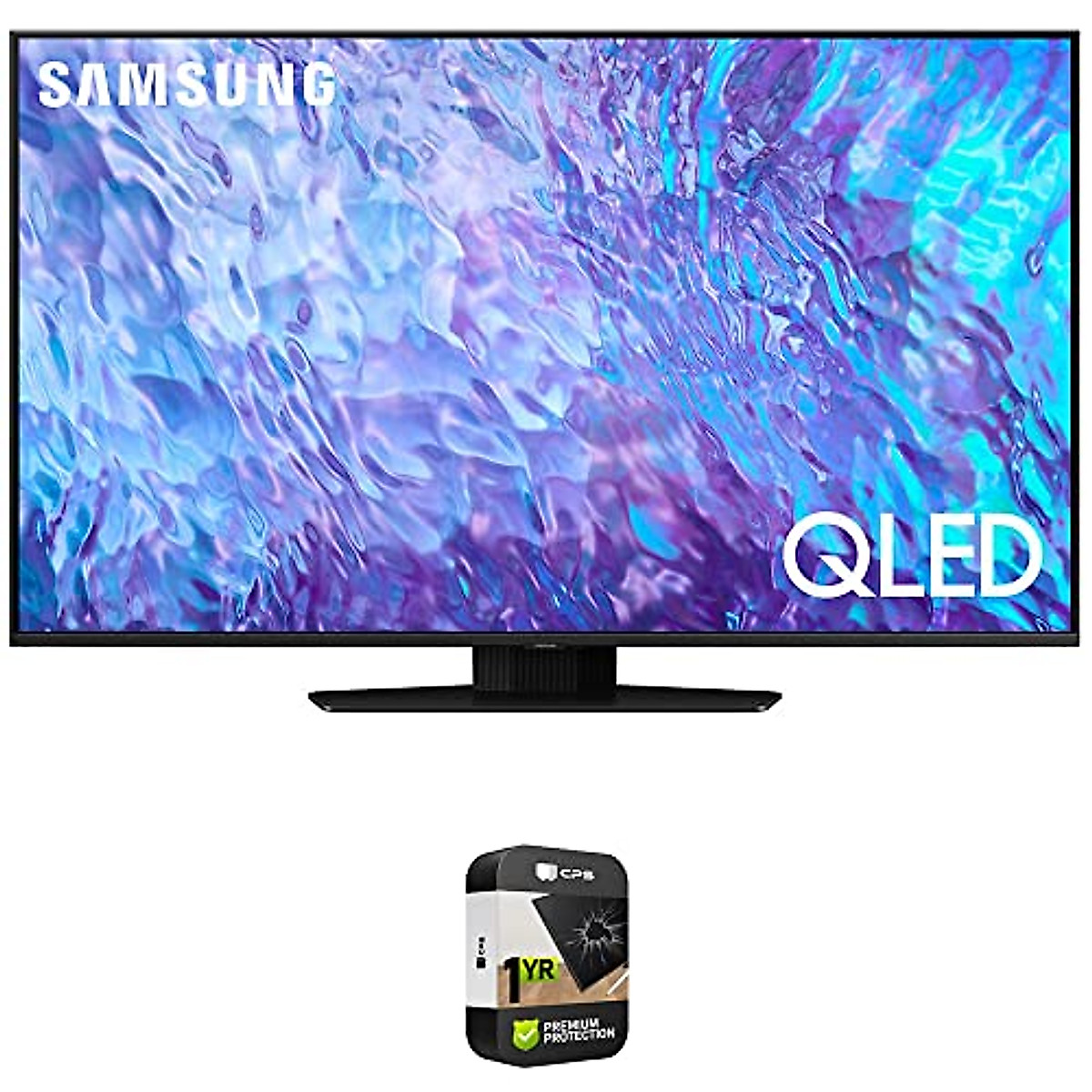 SAMSUNG QN50Q80CA 50 Inch QLED 4K Smart TV Bundle with 1 YR CPS Enhanced Protection Pack (2023 Model)
