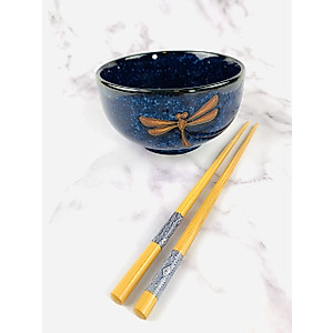 JapanBargain 3671, Bamboo Chopsticks Reusable Japanese Chinese Korean Chopsticks Set Wood Chop Sticks Hair Sticks 5 Pair Gift Set Dishwasher Safe, 9 inch, 1 Pack