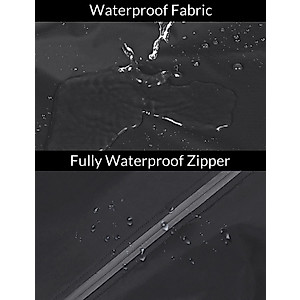 BALEAF Women's Rain Jackets Waterproof Windbreaker Windproof Lightweight Running Cycling Jackets Reflective Packable Hooded Black M