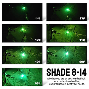 Welding Hardened Glass Filter Lenses Plate, 2" x 4.25", Shade 14, 2PCS
