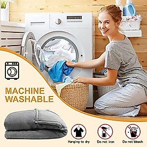 huayoute Oversized Blanket Hoodie Kids Wearable Blanket Sweatshirt for Teens Boys Girls,Super Soft Warm and Cozy Hooded Blanket Thick Flannel Blanket with Sleeves and Giant Pocket(Grey