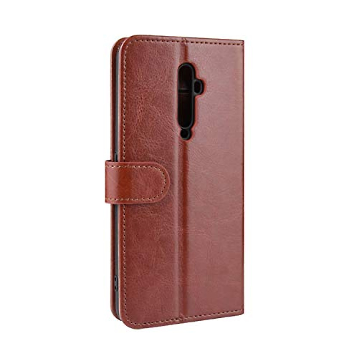 HualuBro Oppo Reno2 Z Case, Retro PU Leather Wallet Flip Folio Shockproof Phone Case Cover with Card Slots for Oppo Reno2 Z / Reno2 F/Reno 2Z / Reno 2F - Brown