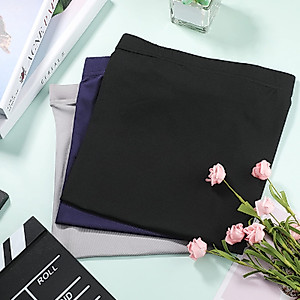 3 Pieces Satin Lined Dread Loc Cap Long Braid Cap Elastic Dreadlock Tube Sock for Full Cover Hair Stocking Night Sleep Bonnet (Gray, Blue, Black)