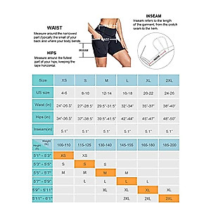 BALEAF Women's 4D Padded Bike Shorts Cycling Underwear with Padding Pockets Bicycle Pants Biking Tights Spin Gear Clothes Black XS