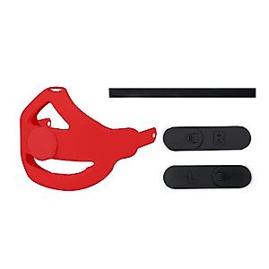 TNE Headband for Oculus Quest 2/Meta Quest 3 Headset Virtual Reality VR | Replacement Accessories for Quest 2/3 Elite Head Strap Reduce Head Pressure, Enhanced Support, Large Cushion (Red)