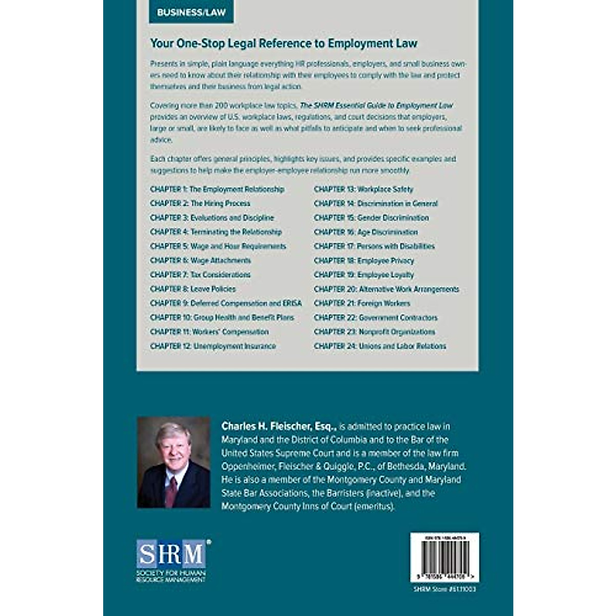 The SHRM Essential Guide to Employment Law: A Handbook for HR Professionals, Managers, Businesses, and Organizations