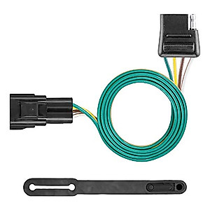 CURT 56325 Vehicle-Side Custom 4-Pin Trailer Wiring Harness, Fits Select Buick Envision, Chevrolet Blazer, GMC Acadia, Cadillac XT5, XT6 , Black