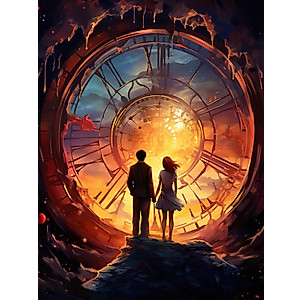 Bimkole 5D Diamond Painting Kits, Full Drill DIY Rhinestone Embroidery Set Paint with Diamonds Art by Number Kits Cross Stitch Home Wall Craft Decoration (12x16 inch)#b11294