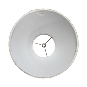 TOOTOO STAR Barrel White Small Lamp Shade for Table Lamps Replacement, 5x9x7 Inch,Fabric Cloth, Spider Model (white)
