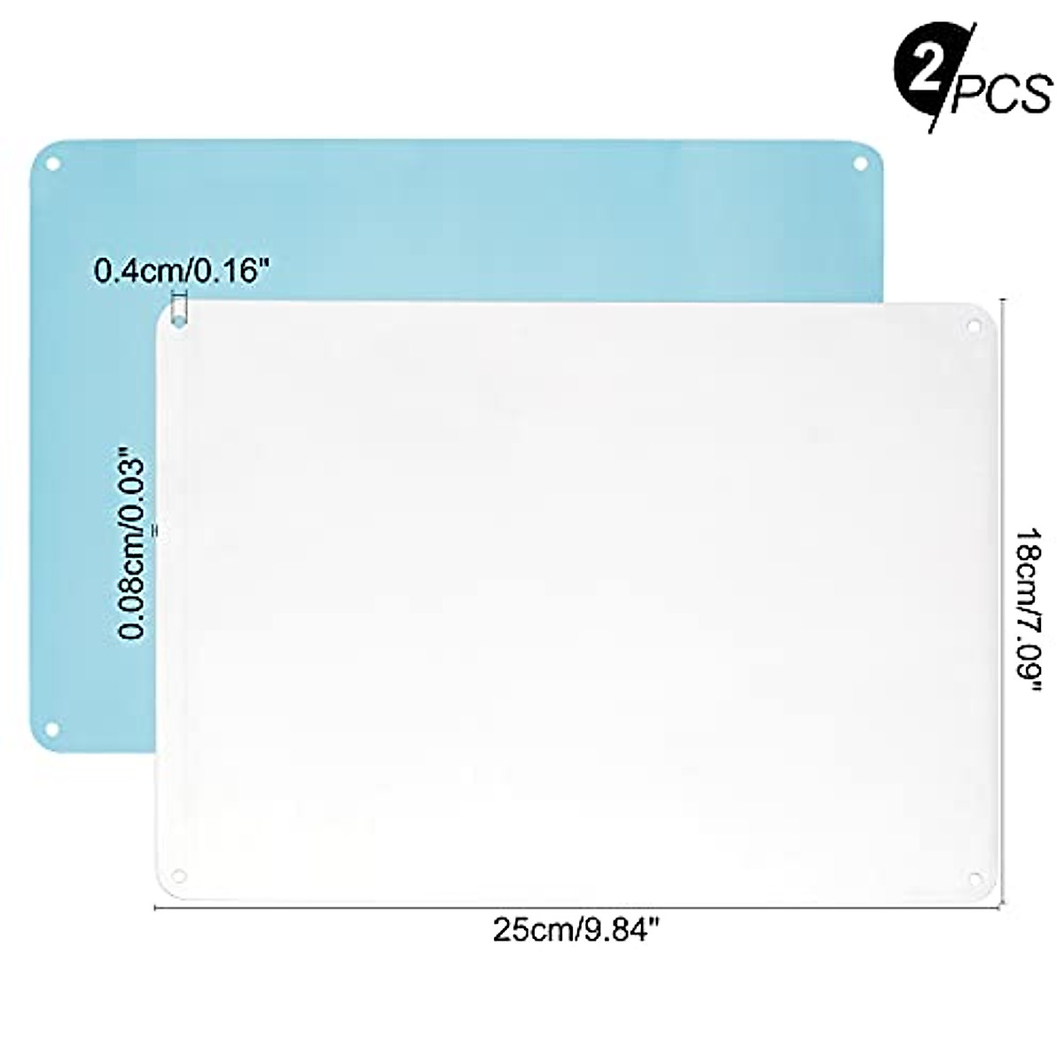 GLOBLELAND 2 Pack Blank Aluminium Signs 7x10 inch Sign Blanks Metal for Happy Birthday,Garage Sale Signs, Rent, Guidepost Decorations