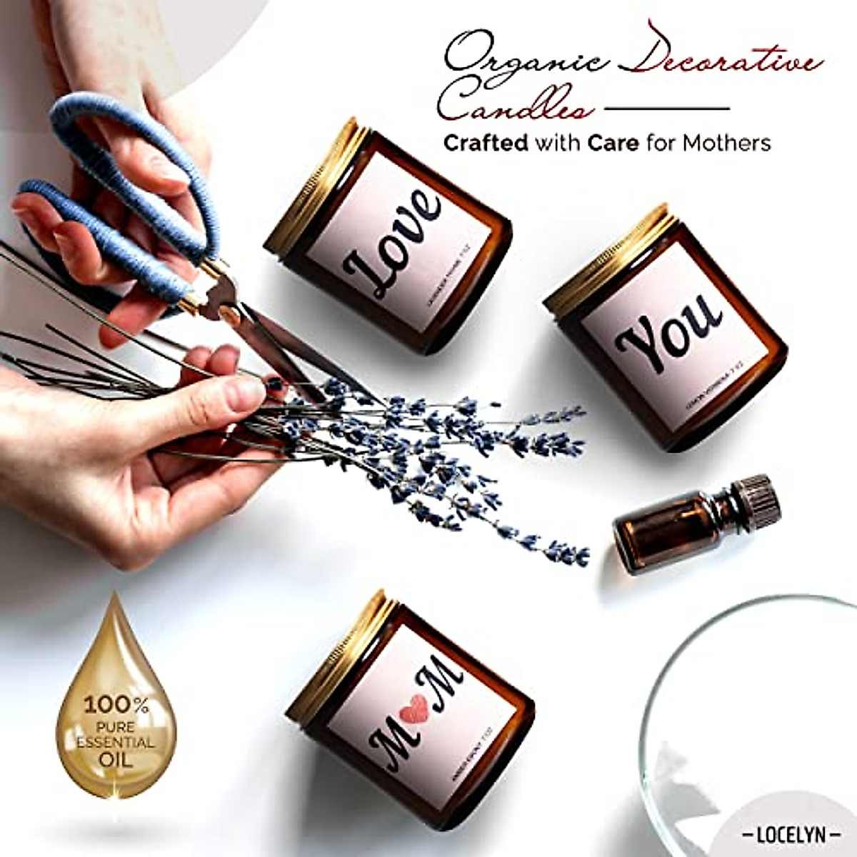 Mom Gifts Birthday Gifts for Mom Mother's Day Gifts from Daughter SonMother's Day Gift Best Mom Gift Ideas for Any Occasion 3 Pack Soy Candles with Recyclable Jars. 7 Oz