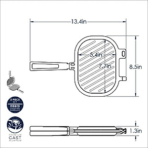 Nordic Ware Sandwich Grill Press, One Size, Black