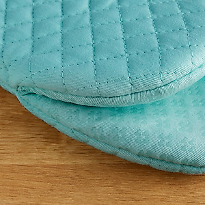 KitchenAid Asteroid Mini Oven Mitt, 5.5"x8", Aqua 2 Count