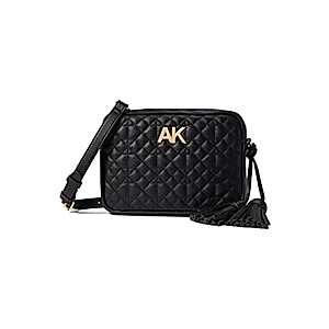Anne Klein Quilted Camera Crossbody Black One Size