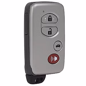 ZENITHIKE Replacement Keyless Entry for Smart Proximity Remote Key Fob 4-Buttons Key Uncut Blade Replacement for Toyota Avalon/for Toyota Camry 89904-06041 HYQ14AAB 271451-0140 Set of 1 Ship from USA