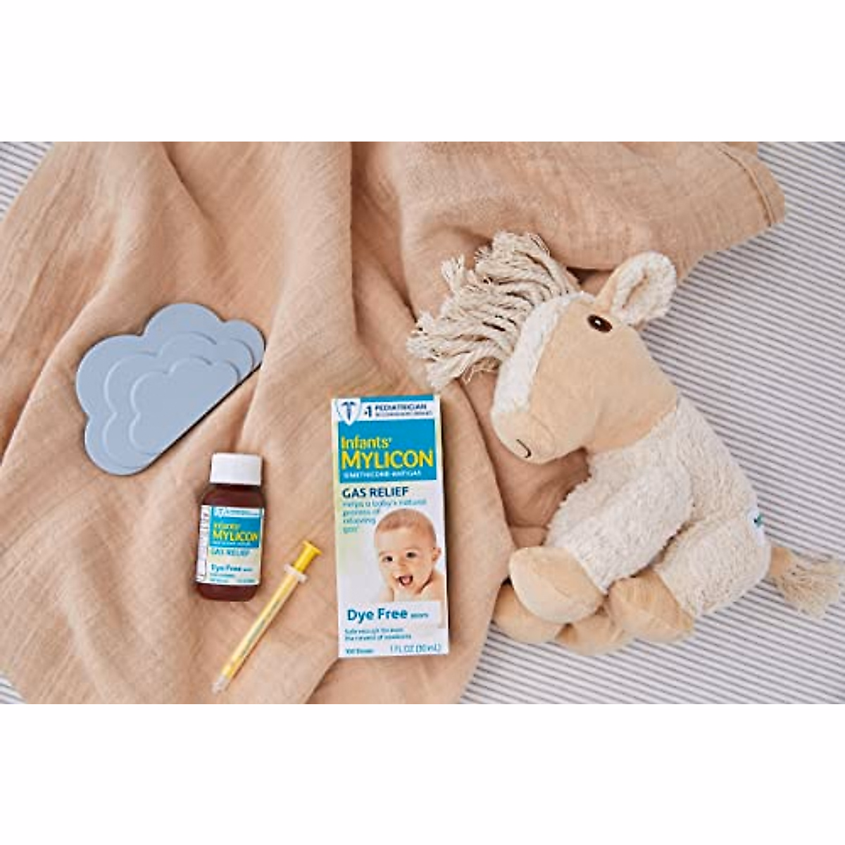 MYLICON Infants Gas Relief Drops for Infants and Babies, Dye Free Formula, 1 Fluid Ounce