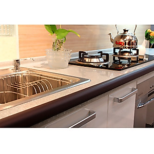 M2cbridge L Shape Extra Thick Furniture Table Edge Protectors Foam Baby Safety Bumper Guard 6.5 Ft (Off White)