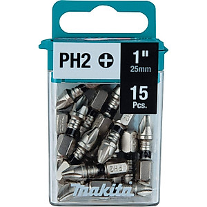 Makita E-00664 Impact XPS™ #2 Phillips 1" Insert Bit, 15/pk