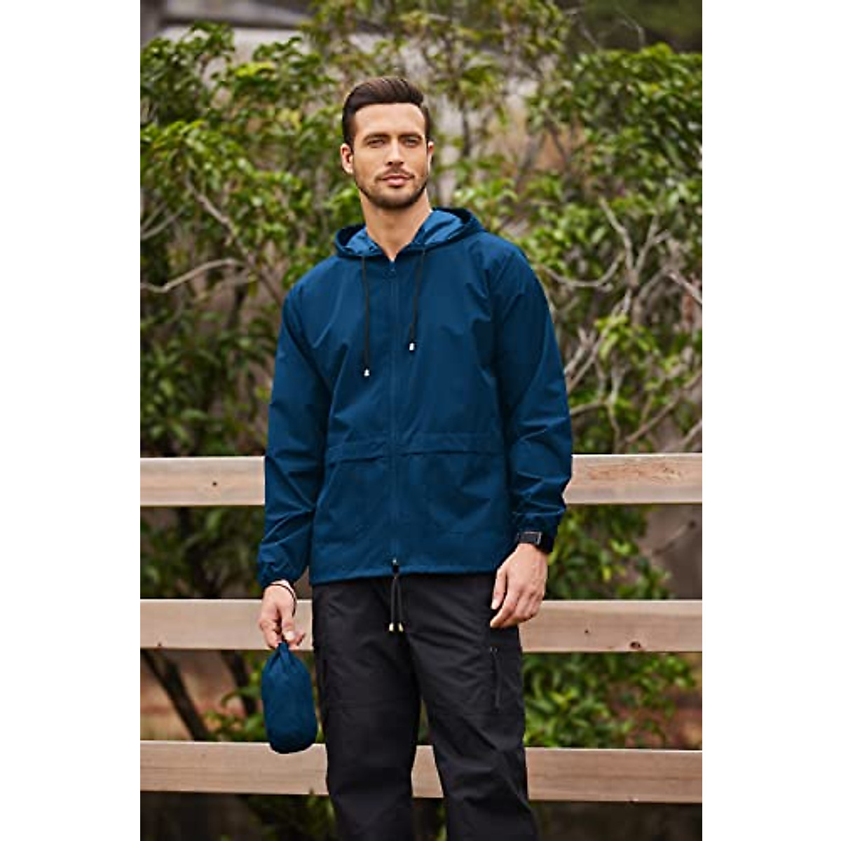 COOFANDY Men's Waterproof Rainwear for Golf Rain Proof Running Jacket for Men