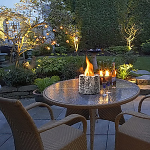 Tabletop Fire Pit, CANAGROW Indoor Outdoor Protable Mini Tabletop Fireplace Fire Bowl, Personal Ethanol Fireplace for Outside Patio Balcony, Fuel Tank & Silicone Pad Included, No Fuel