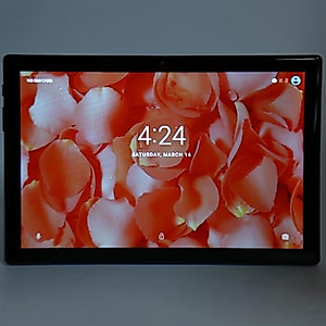 DAUZ 10.1 Inch Tablet, 8GB 256GB Black 5G WiFi Tablet Supports Fast Charging 8MP 16MP 8 Core CPU 100-240V for Business for Android 12 (US Plug)