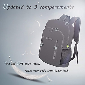 Bekahizar 20L Lightweight Foldable Backpack, Small Hiking Daypack for Men Women