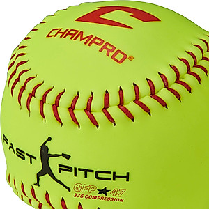 Champro 11" Recreational Fast Pitch Softballs with Durahide Cover, 12 Pack
