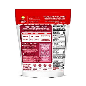 Happy Baby Organics Muffin Mix, Apple Carrot & Cinnamon, 8 Ounce Pouch (Pack of 1)