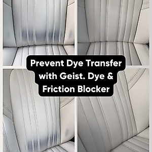 Geist. Dye & Friction Blocker for Leather & Vinyl | Shields leather car seats, sofas and more from denim transfer & abrasion damage | 500 ml / 16.75 fl.oz