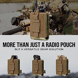 OneTigris Radio Holster for BaoFeng UV-5R BF-F8HP Nylon MOLLE Pouch for Walkie Talkie