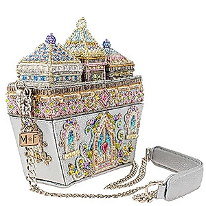 Mary Frances Castles in The Air Crossbody Handbag, Silver