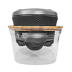 FitSand Bamboo Shaver Rinse Stand Compatible for Microtouch Titanium Head Shaver