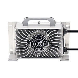 xiixtoo 15 AMP Replacement Golf Cart Battery Charger for 48 Volt Club Car Golf Cart with 3 Pin Round Plug Waterproof