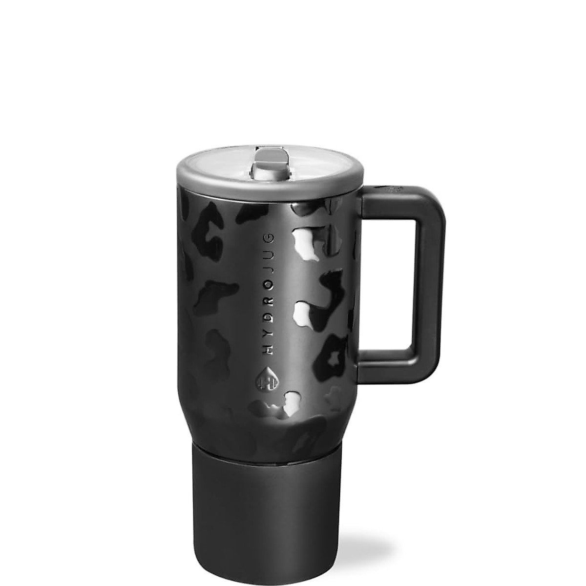 HydroJug Black Leopard 20oz Traveler + Replacement Straws