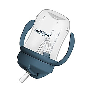 Dr. Brown's Milestones, Baby's First Straw Cup Sippy Cup with Straw, 6m+, 9oz/270ml, Dark Blue, BPA Free