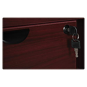 Lorell PL2236MY Lateral File, 2 Drawers, 36-Inch Wx22-Inch Dx29-Inch H, Mahogany
