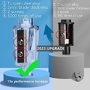 Deli Electric Pencil Sharpener,1 Year Warranty,Suitable for 6-8mm Pencils/ Colored Pencils,5,000 Times for Blade,Children's Gift (Glacier White)