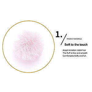 MIUPOO Craft Pom Pom Balls,Black Poms Costume Accessory, Pom pom Balls for Arts and DIY Creative Crafts Decorations,White,1.5 Inches,20 Pieces.