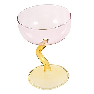 BESTOYARD 3pcs tall ice cream cup salad cup container mini dessert bowls footed bowl ice cream cups pudding cups wine goblets fruit containers glass dessert bowl whisky child
