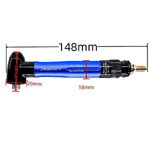 Jrealmer JAG-095S Elbow 95° with 1/8"(3.175mm),3mm,3/32"(2.35mm) Collet Powerful And Fast Speed Right Angle Pencil Die Grinder New Generation Gear Model
